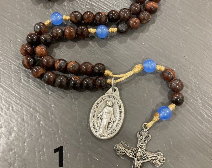 Small Stone Bead Rosaries, Lightweight and Durable Catholic Rosary ...