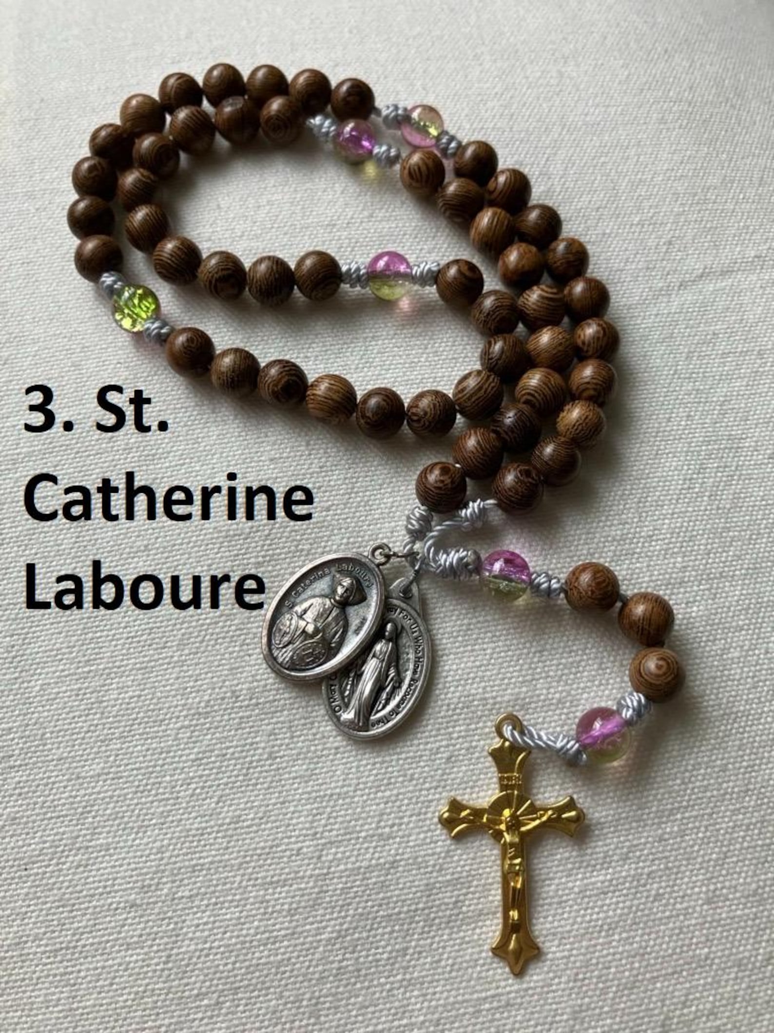 Female Patron Saints Wood Bead Rosaries | Lightweight and Durable ...