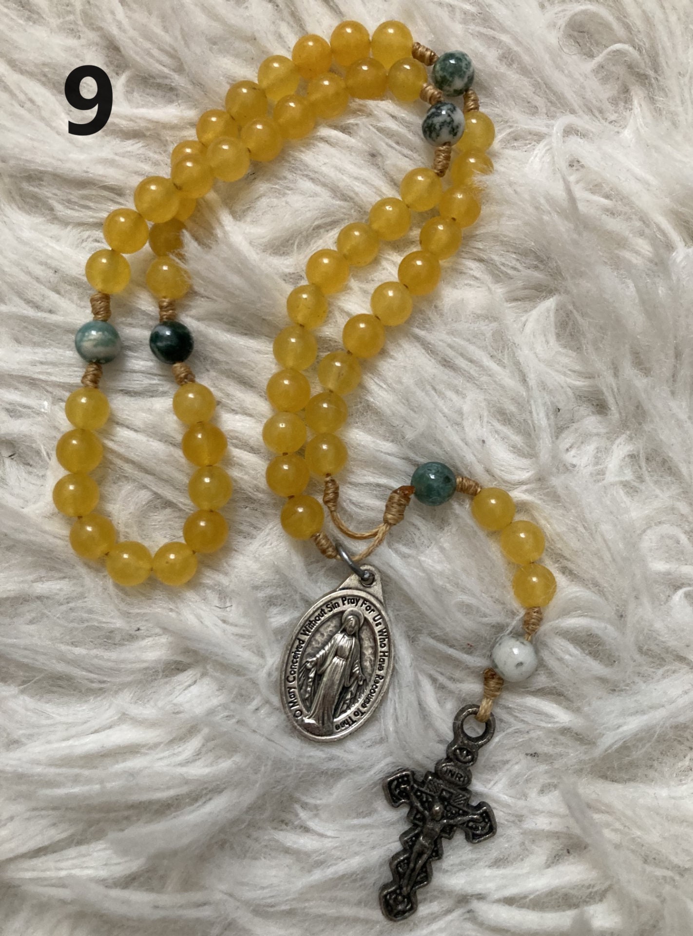 Small Stone Bead Rosaries, Lightweight and Durable Catholic Rosary ...