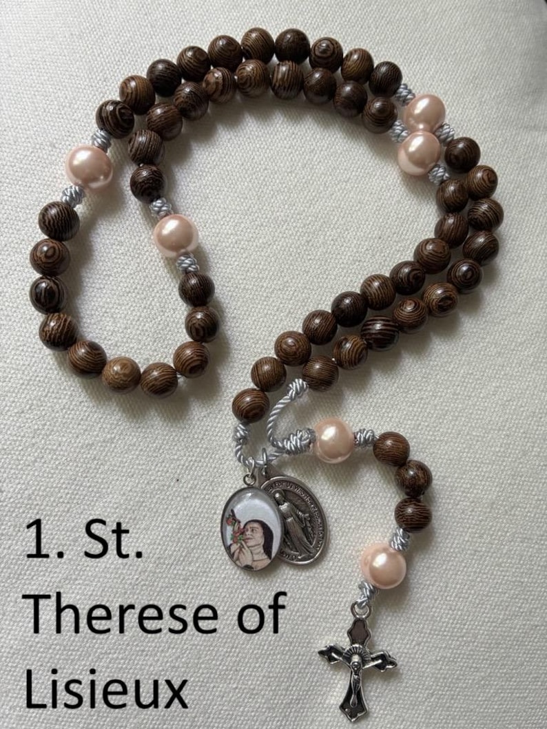 Female Patron Saints Wood Bead Rosaries | Lightweight and Durable ...