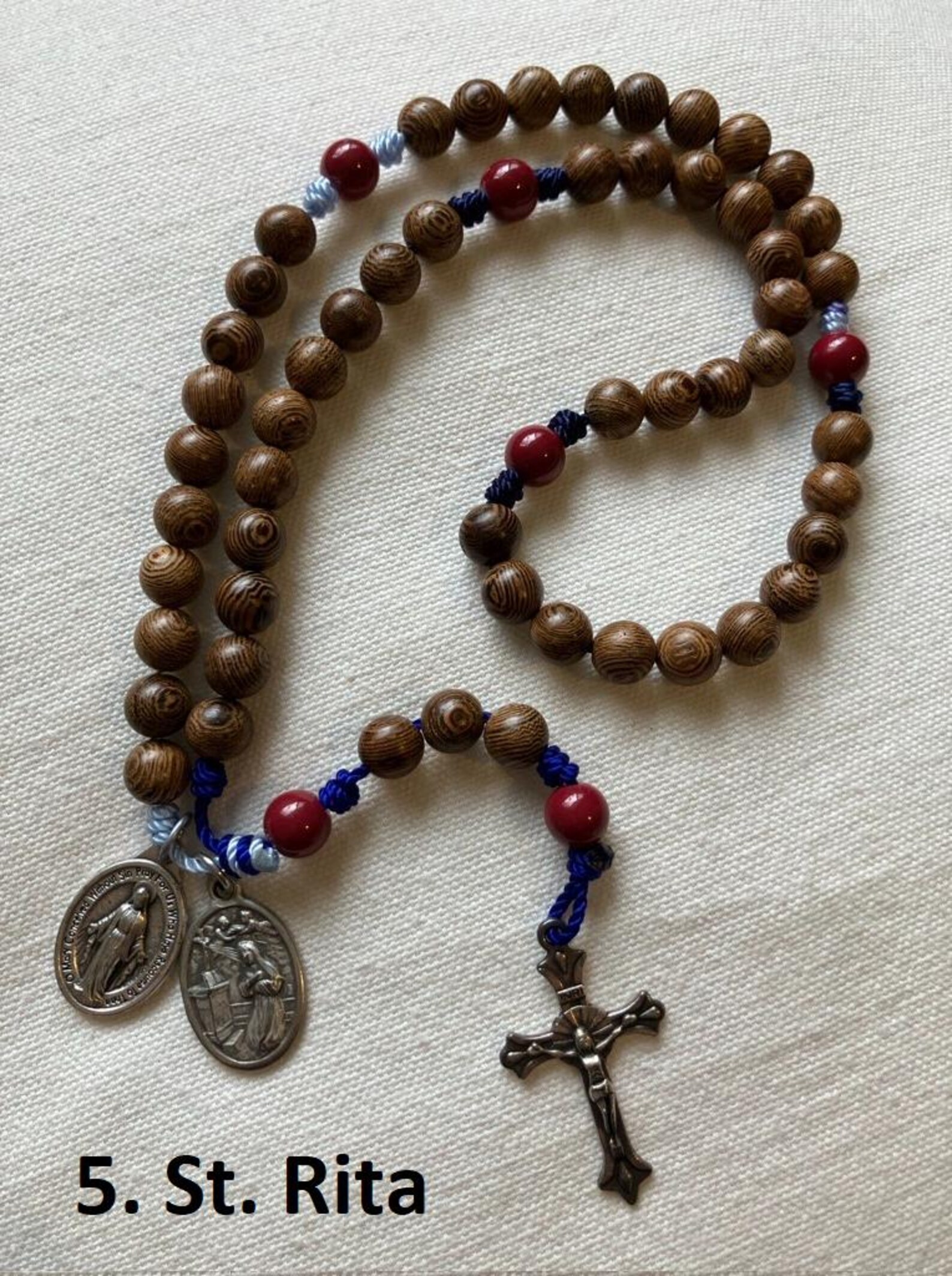 Female Patron Saints Wood Bead Rosaries | Lightweight and Durable ...