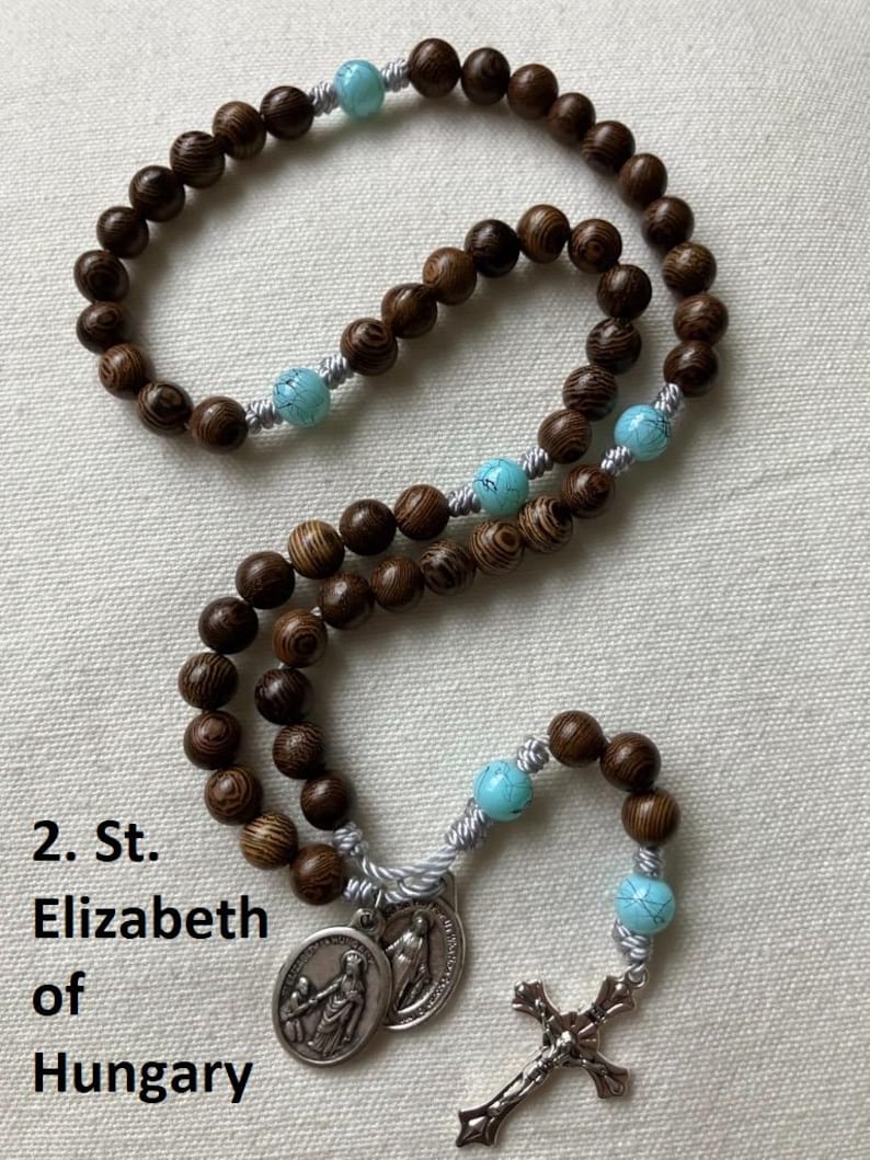 Female Patron Saints Wood Bead Rosaries | Lightweight and Durable ...