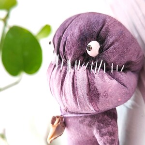 Cute Purple Sea Monster With a Shell Necklace, Horror Doll, Ancien ...