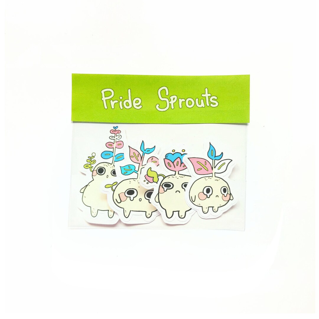 Queer Pride Sprouts Lgbtq Stickers Pride Flag Laptop Sticker - Etsy