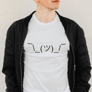 Shrug ASCII Emoji T-shirt / Programmer Gamer Meme Gift / Unisex Shirt ...