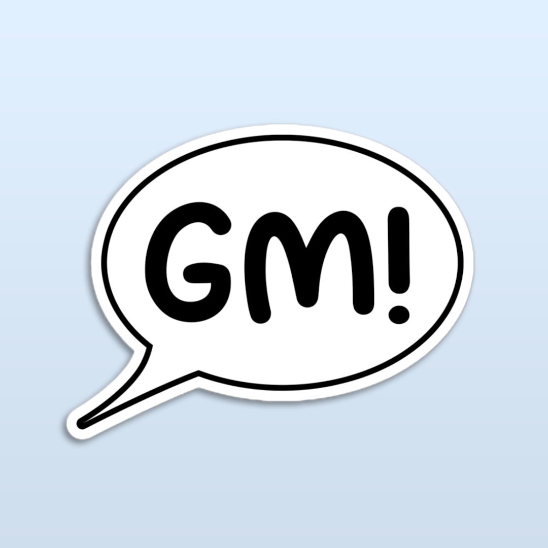 Good Morning Sticker | NFT Trader JPG Investor | Crypto Hodler | Web3 ...