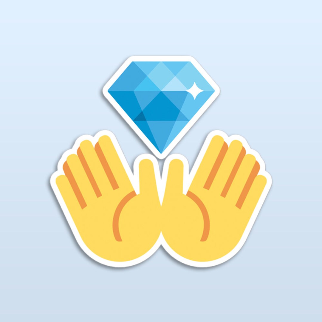 Diamond Hands Emoji Sticker Cryptocurrency Hodler Stock Market Trader ...