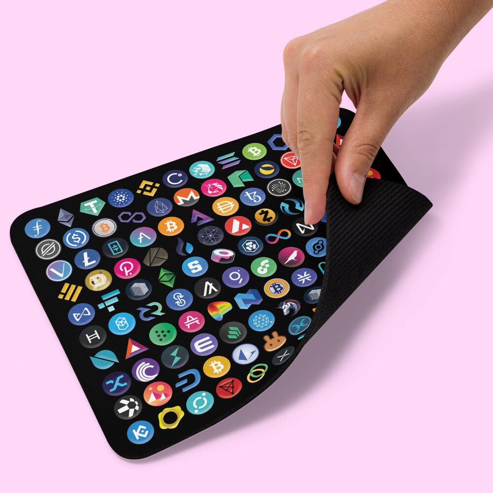 Crypto Logos Mouse Pad / Crypto Gift / Bitcoin Trader Investor - Etsy