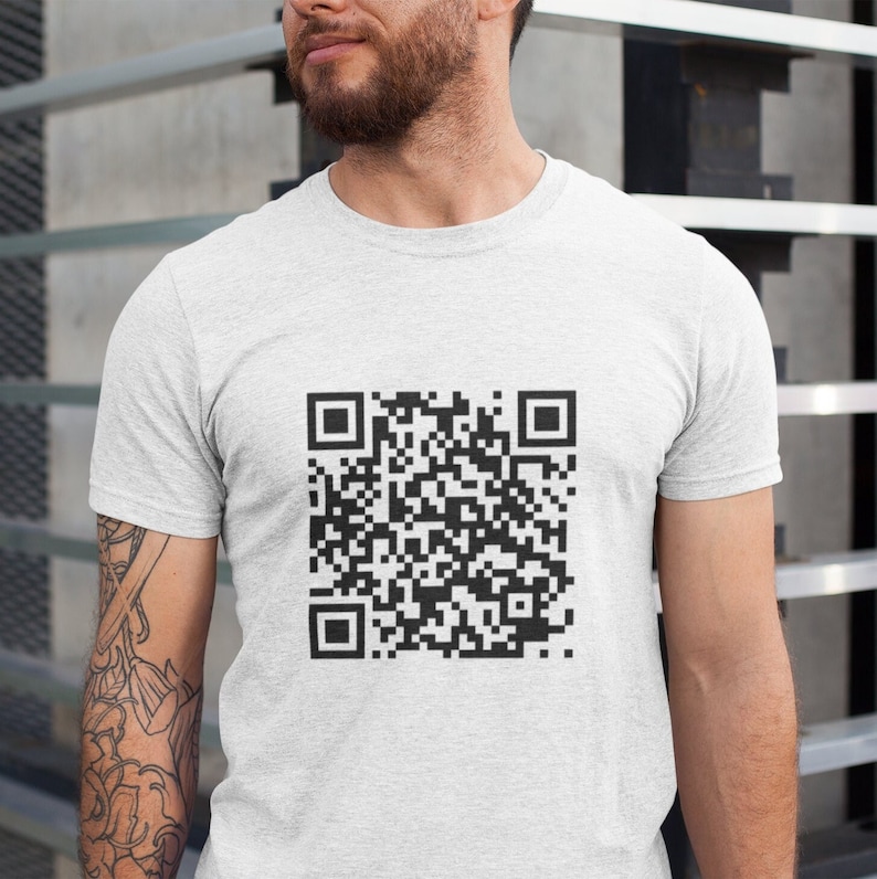 Rickroll QR Code Shirt / Scan to Be Rickrolled / Funny Meme T-shirt - Etsy