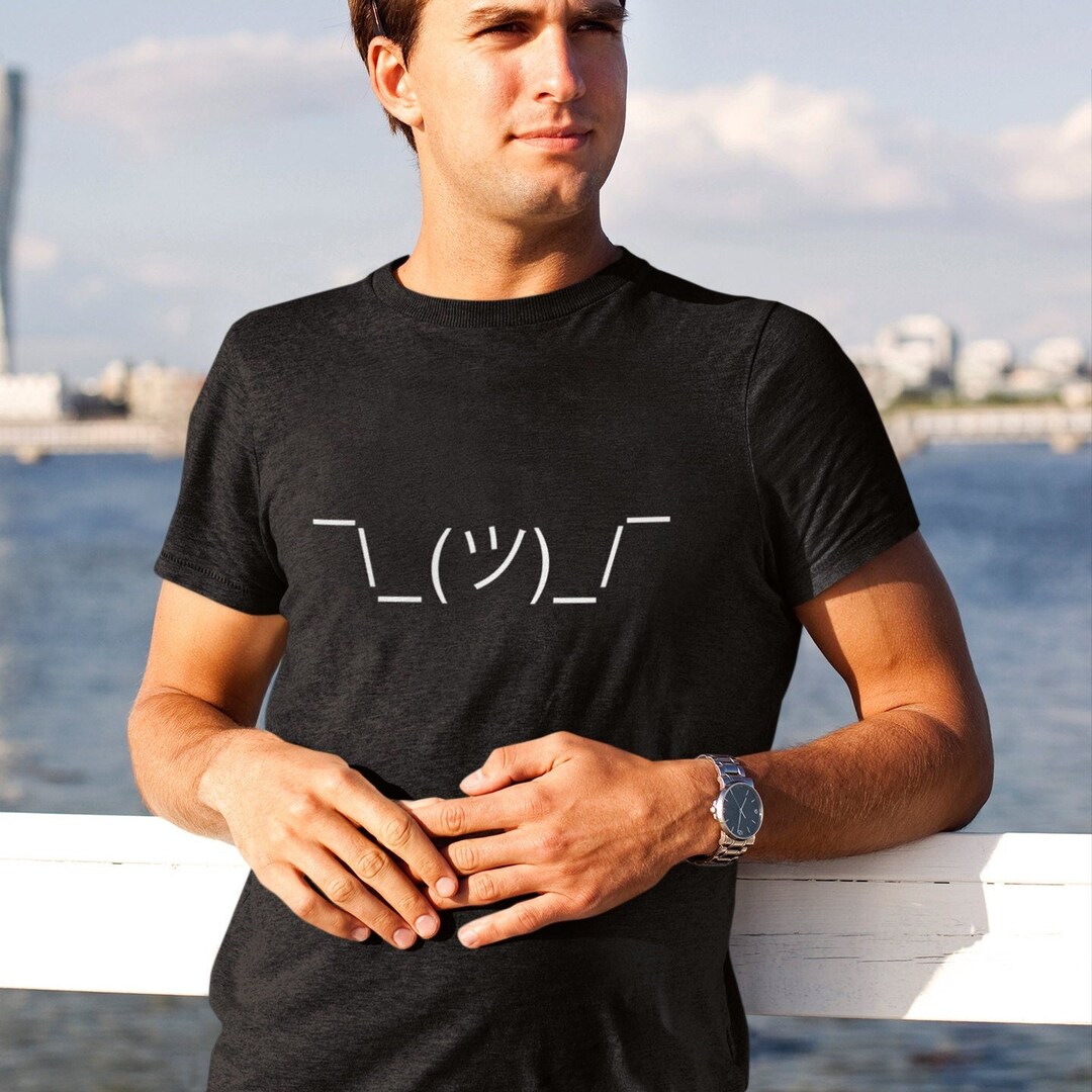 Shrug ASCII Emoji T-shirt / Programmer Gamer Meme Gift / Unisex Shirt ...