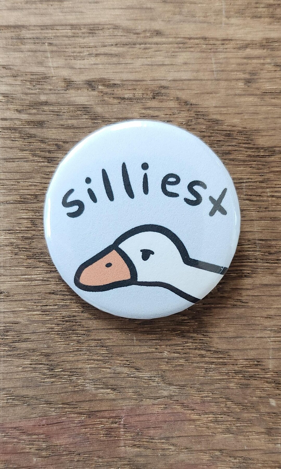 Silliest Goose Button / Silly Goose / Animal Button / Funny Button - Etsy
