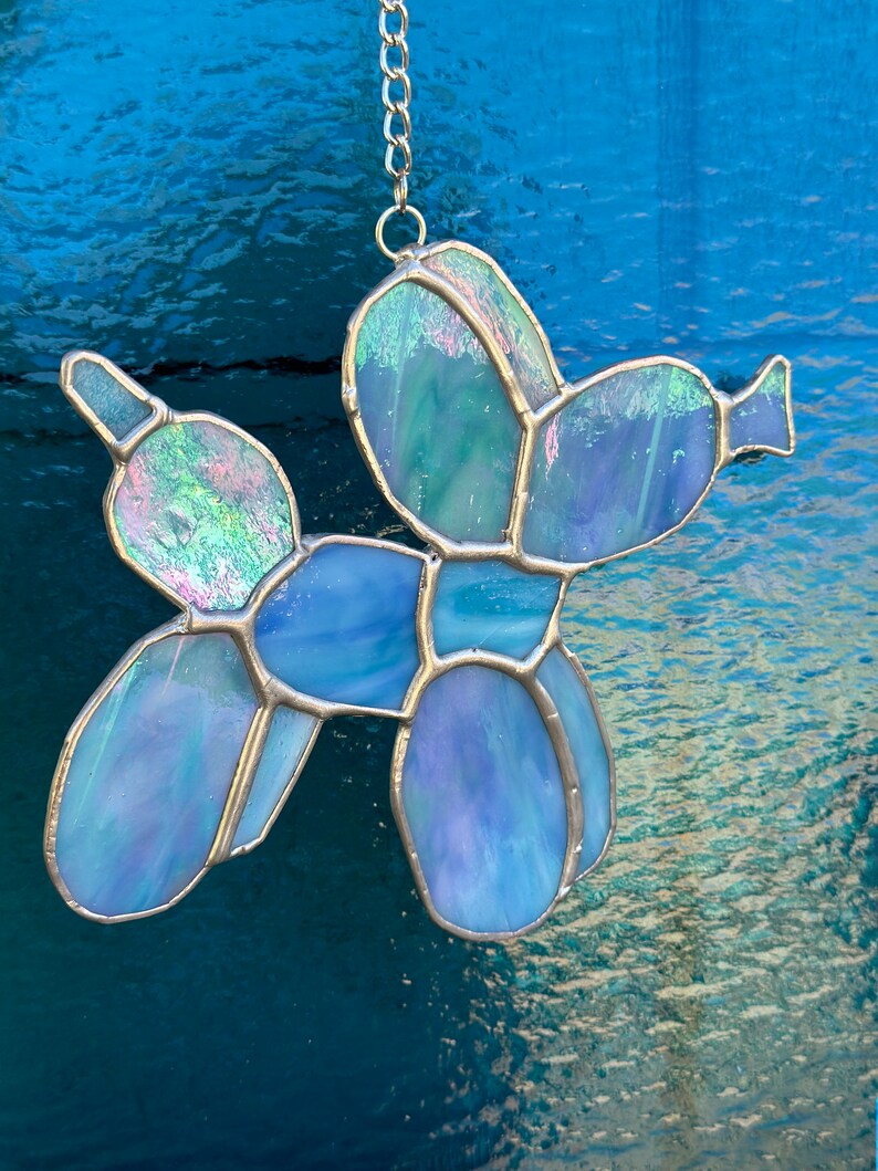 Balloon Dog Stained Glass - Etsy