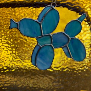 Balloon Dog Stained Glass - Etsy