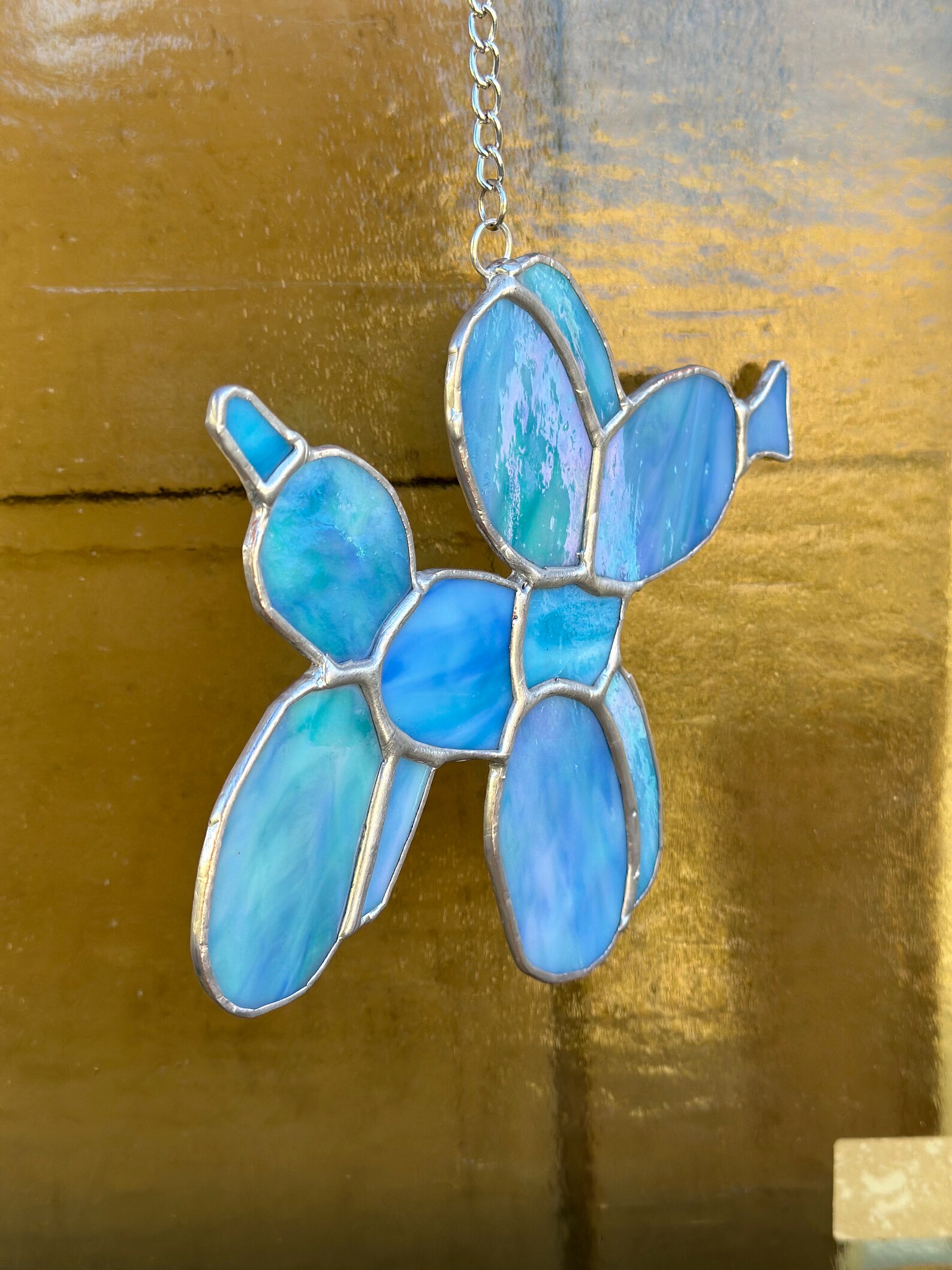 Balloon Dog Stained Glass - Etsy
