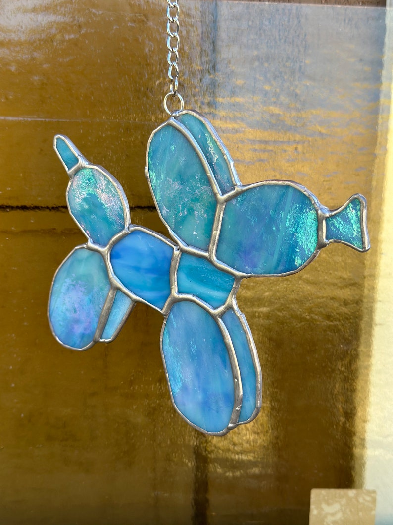 Balloon Dog Stained Glass - Etsy
