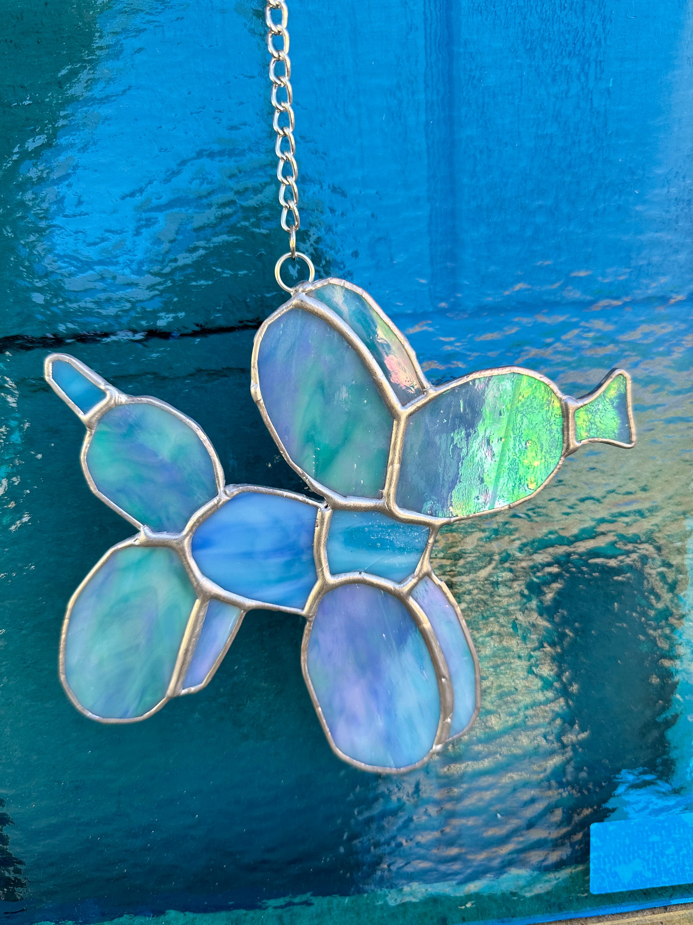 Balloon Dog Stained Glass - Etsy
