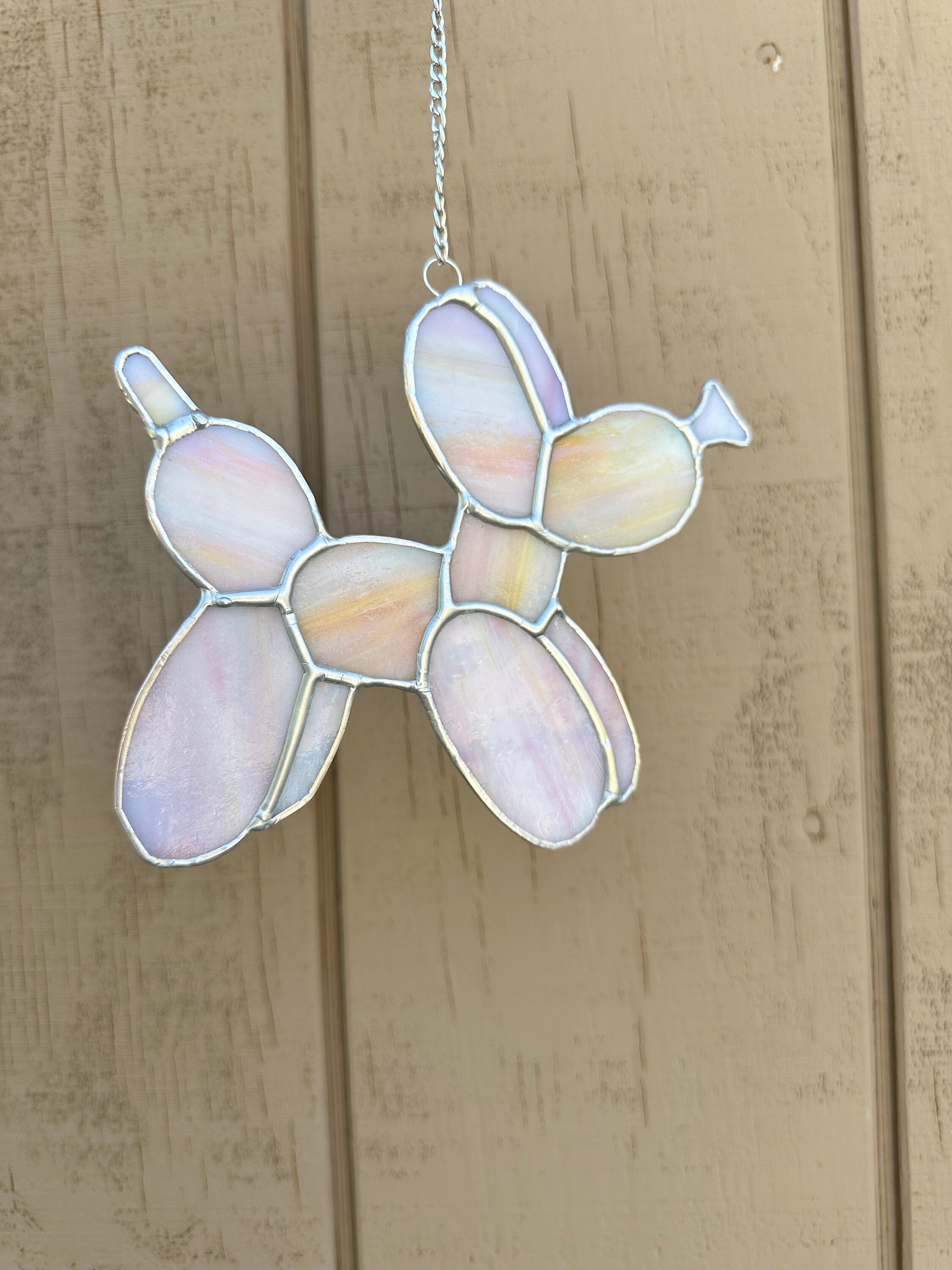 Balloon Dog Stained Glass - Etsy
