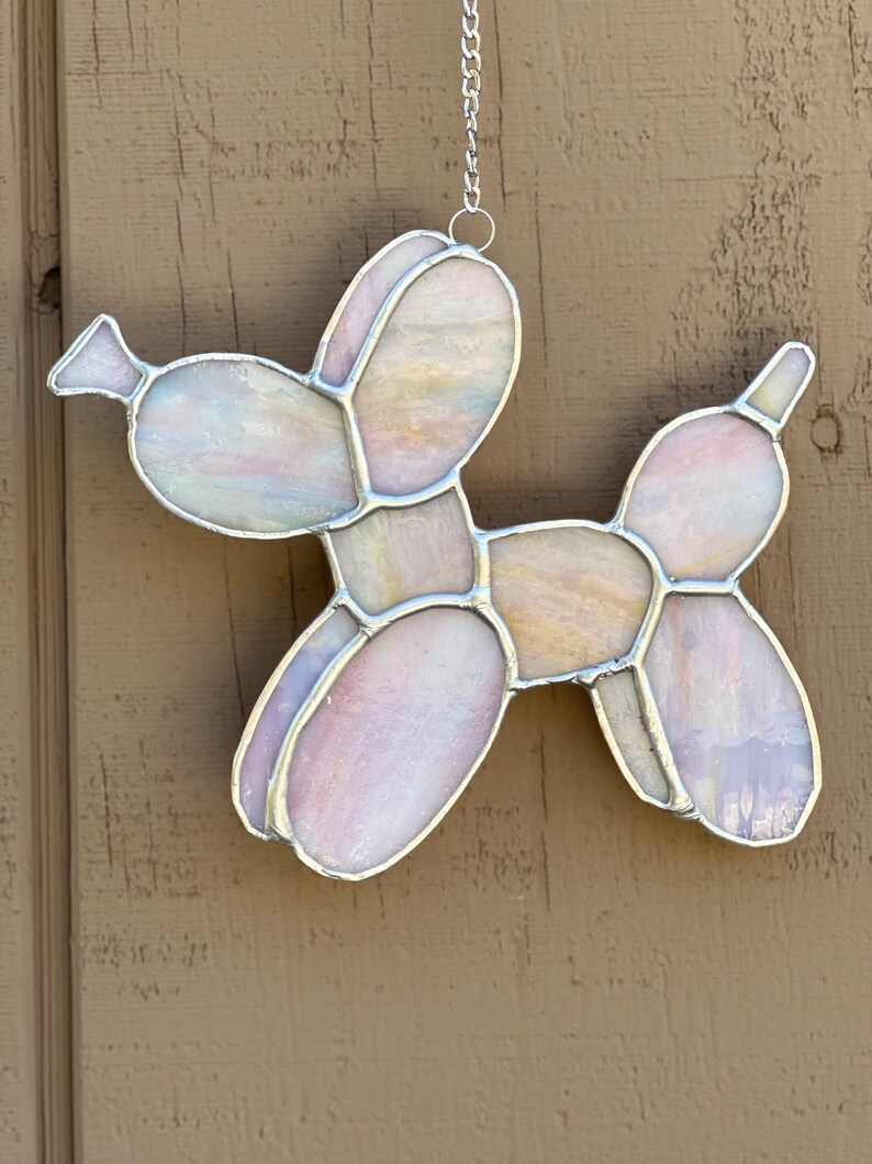 Balloon Dog Stained Glass - Etsy