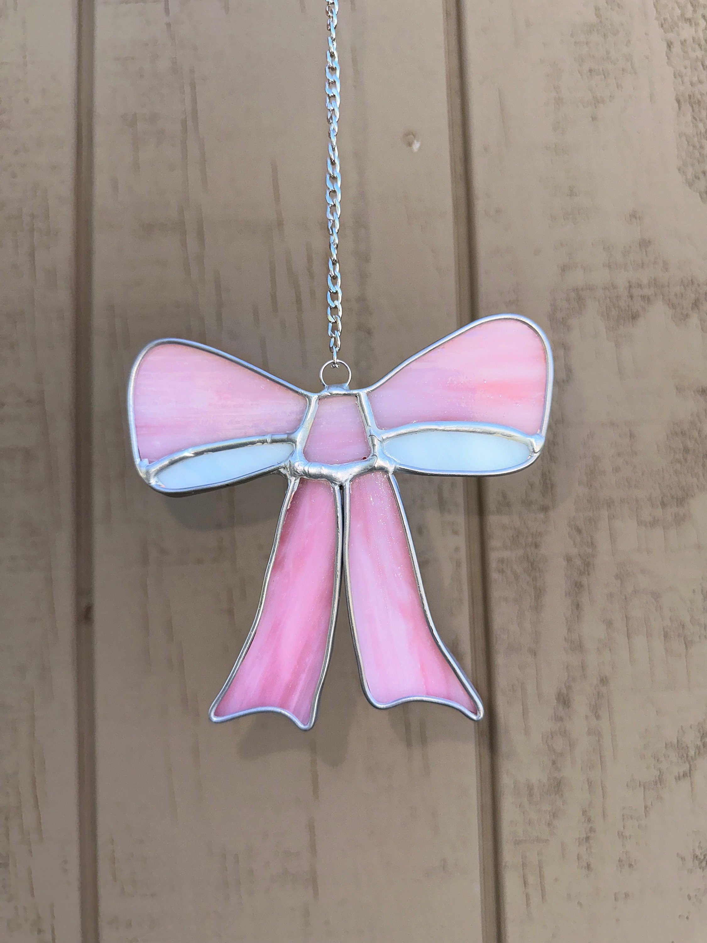Coquette Bow Stained Glass Suncatcher - Etsy Canada