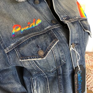 Pride Denim Jacket, Hand Painted. - Etsy