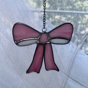 Coquette Bow Stained Glass Suncatcher - Etsy