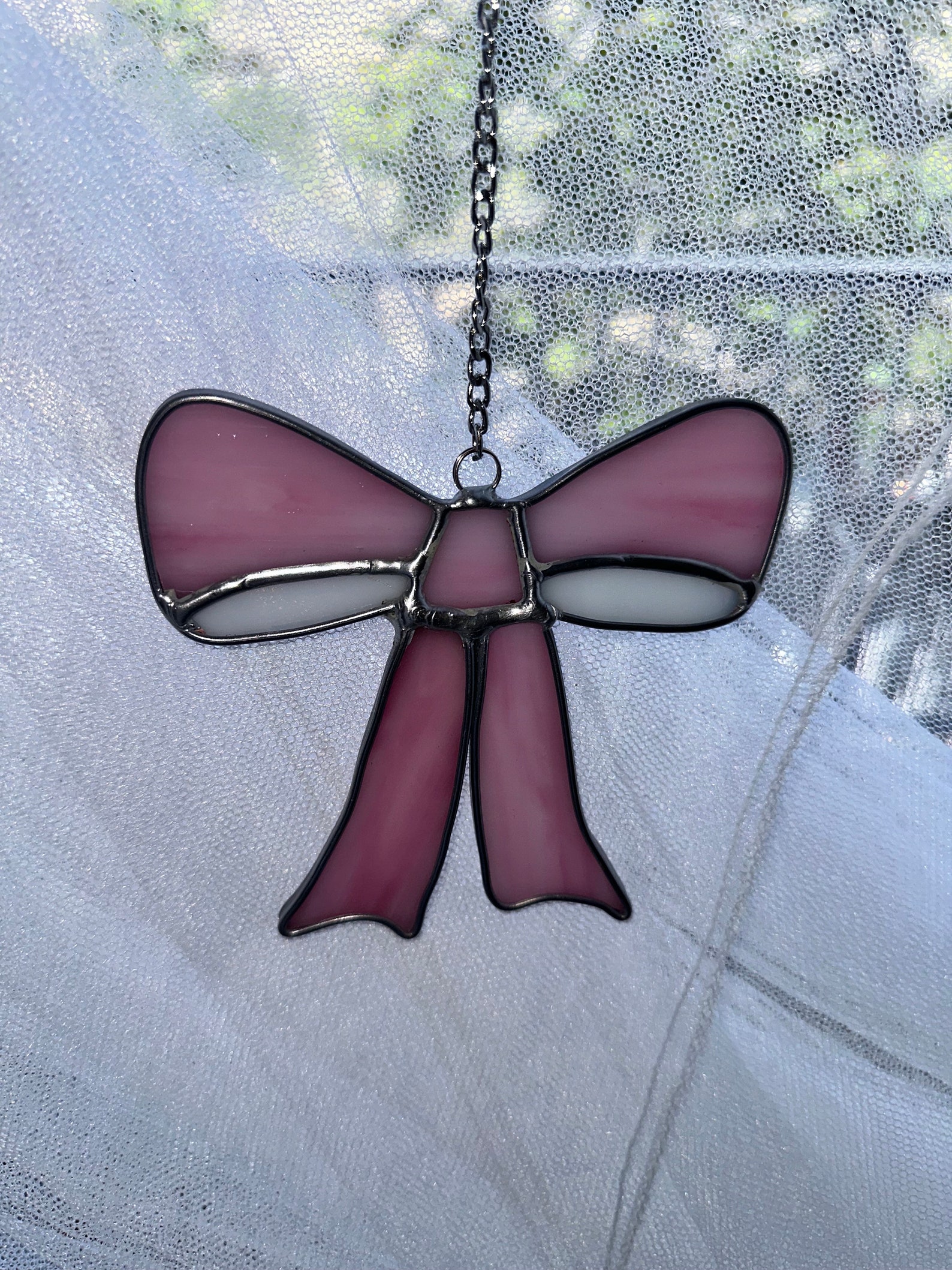Coquette Bow Stained Glass Suncatcher - Etsy Canada