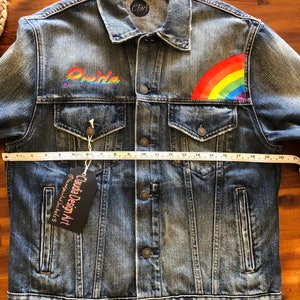 Pride Denim Jacket, Hand Painted. - Etsy