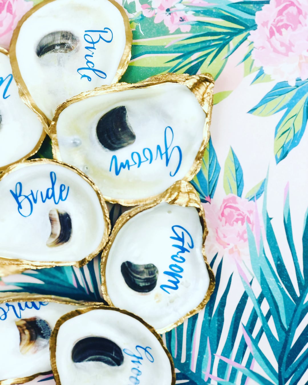 Oyster Shell Place Cards, Wedding Place Cards, Oyster Place Cards ...