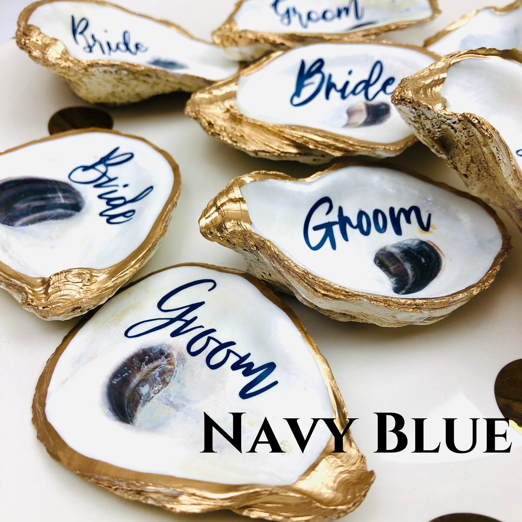 Oyster Shell Place Cards Wedding Place Cards Oyster Place - Etsy