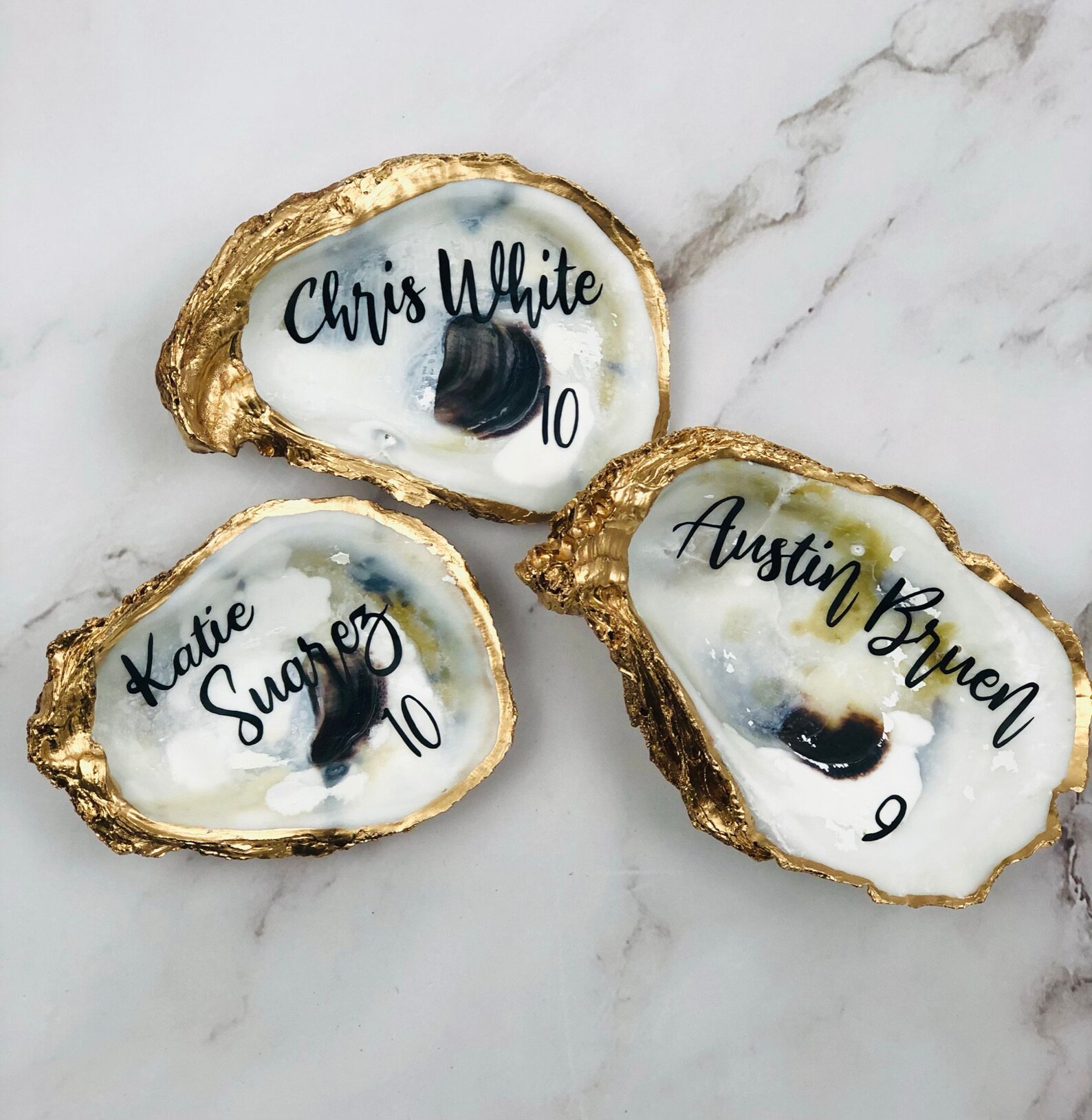 Oyster Shell Place Cards Wedding Place Cards Oyster Place - Etsy