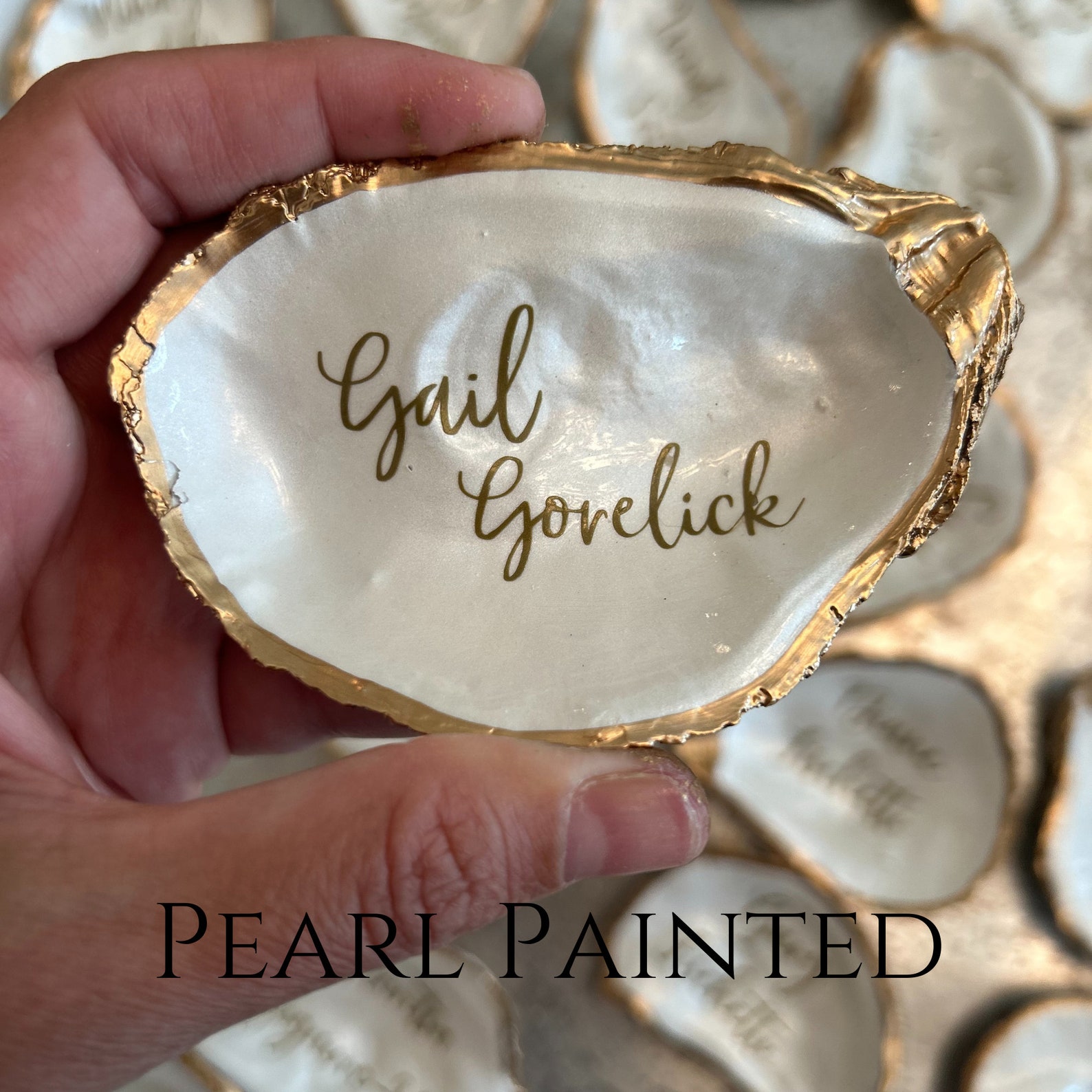 Oyster Shell Place Cards Wedding Place Cards Oyster Place - Etsy