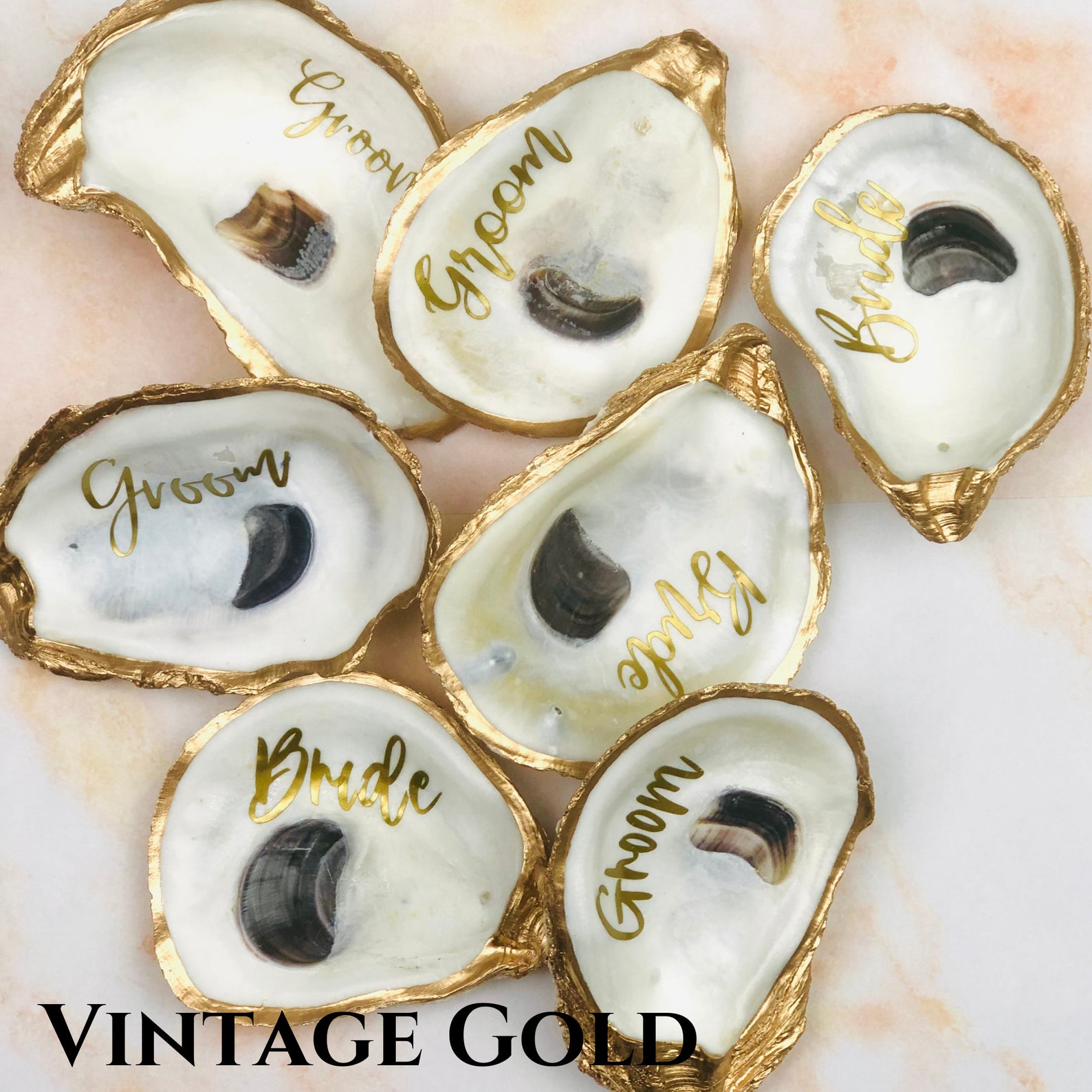 Oyster Shell Place Cards Wedding Place Cards Oyster Place - Etsy