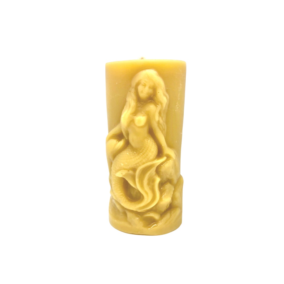 Mermaid Pillar Candle - Etsy