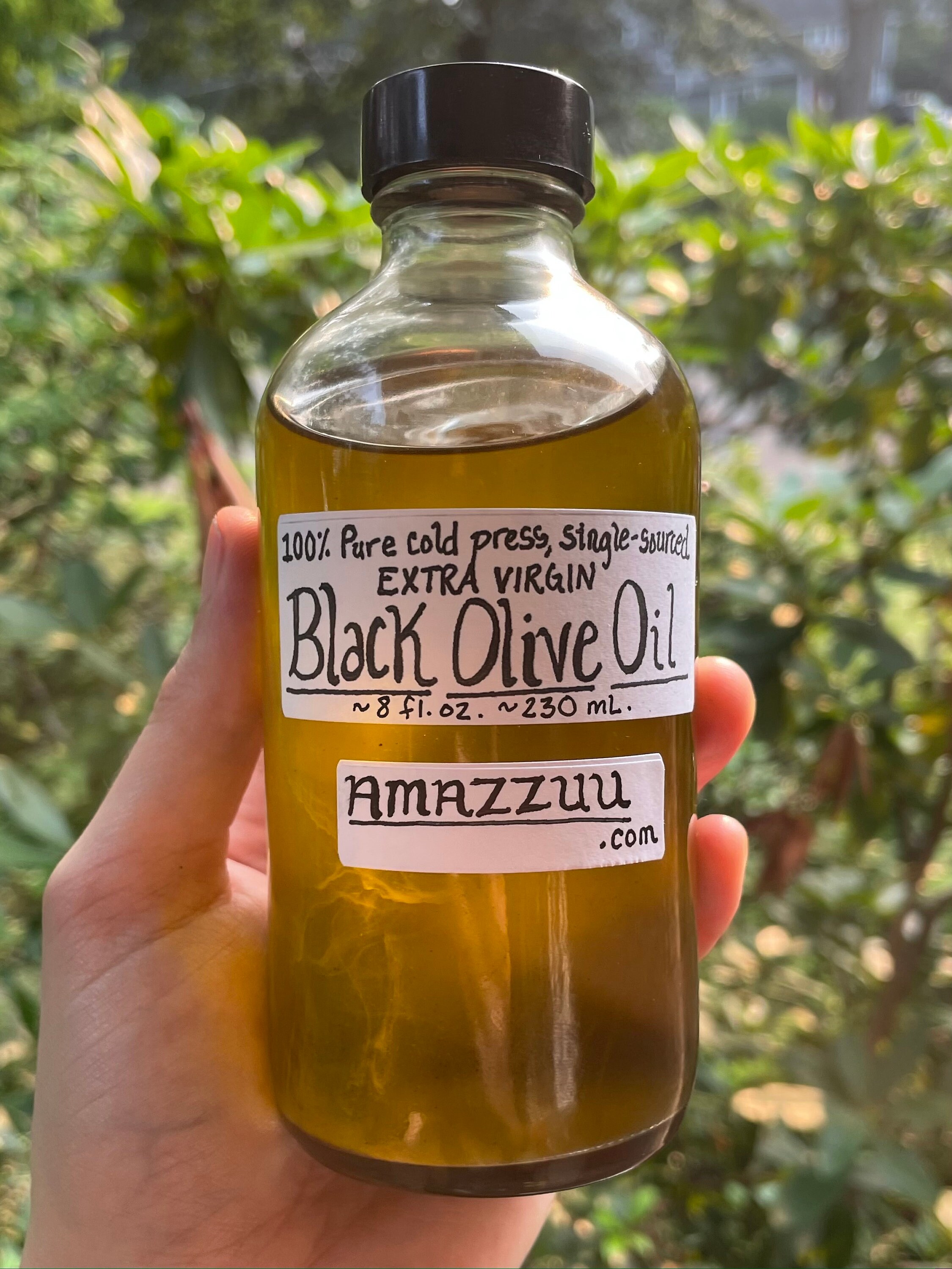 RARE Extra Virgin BLACK OLIVE Oil 100% First Cold Pressed, Single ...