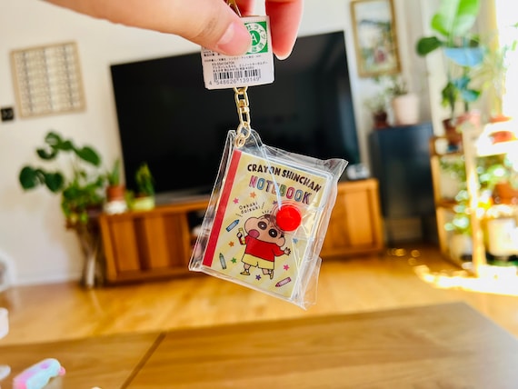 SUPER CUTE SHINCHAN Keychain Mini Notebook Anime - Etsy
