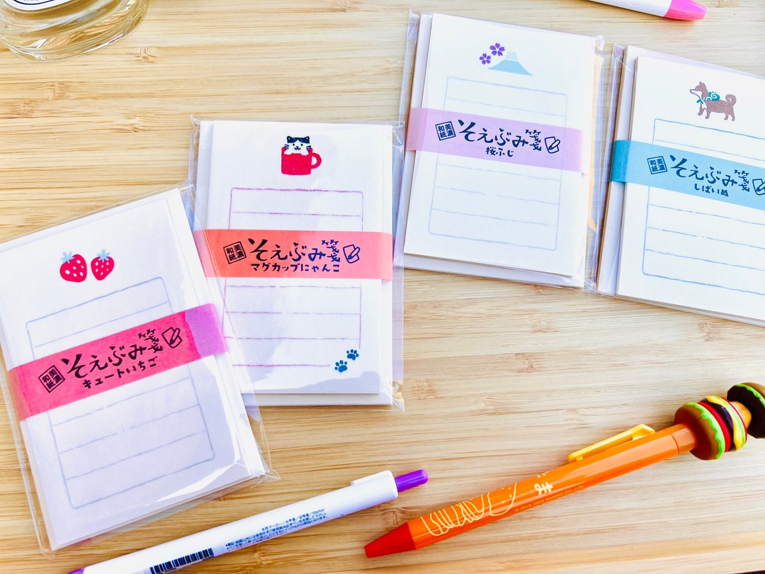 Furakawa Strawberry/shiba/fuji/kitty Memo Pad 30 Pages - Etsy