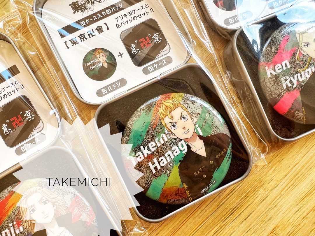 Anime Goods Pinback Buttons With Tin Box | Pin Badge - Etsy