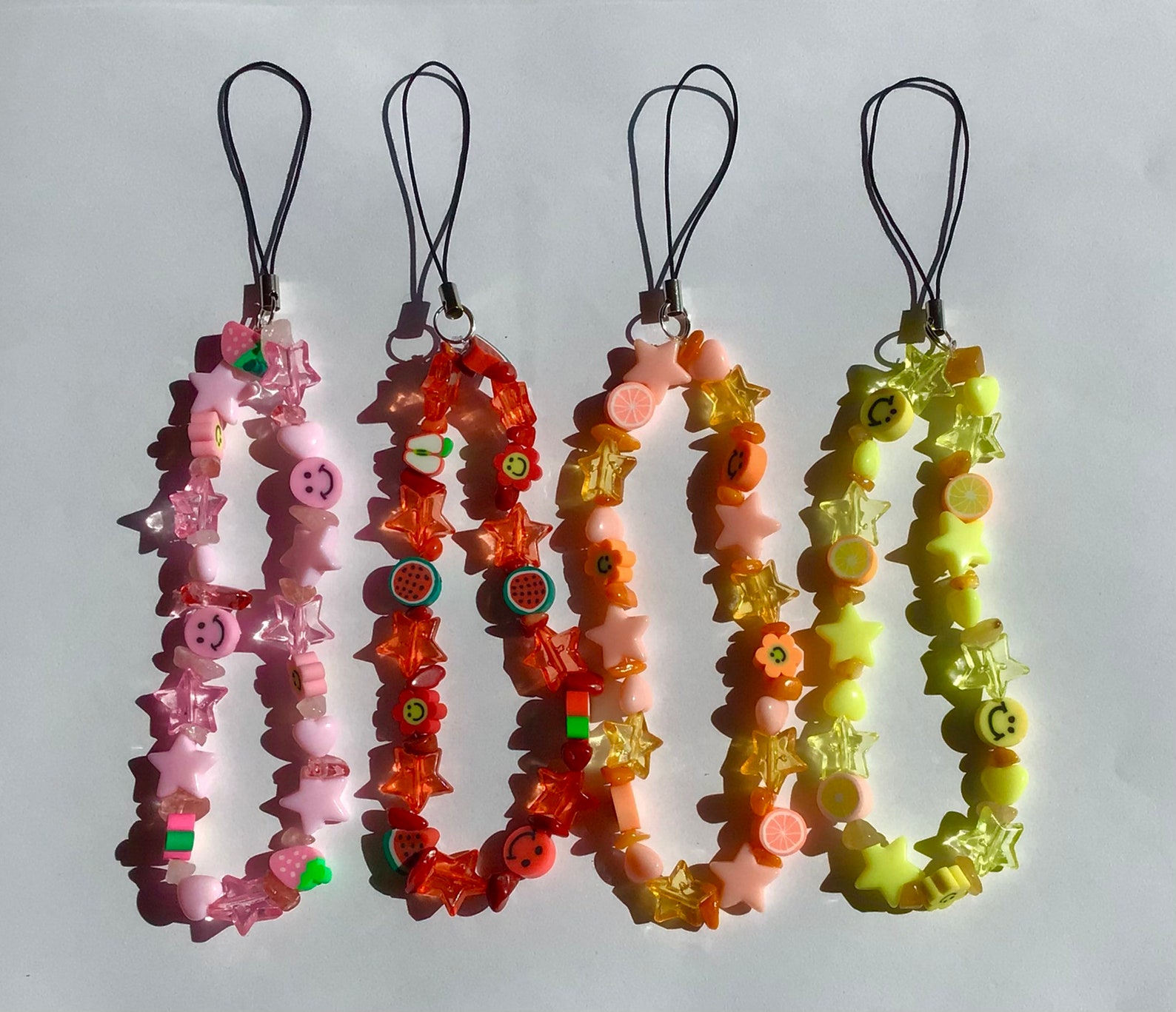 Cute Colorful Phone Charms 8 Colors Trendy Phone Keychains - Etsy