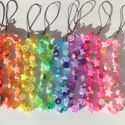 Cute Colorful Phone Charms 8 Colors Trendy Phone Keychains - Etsy