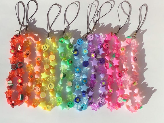 Cute Colorful Phone Charms 8 Colors Trendy Phone Keychains - Etsy