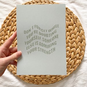 Inspirational Quote Art Print Set: Boho Wall Decor, A5 Matte Prints - Etsy