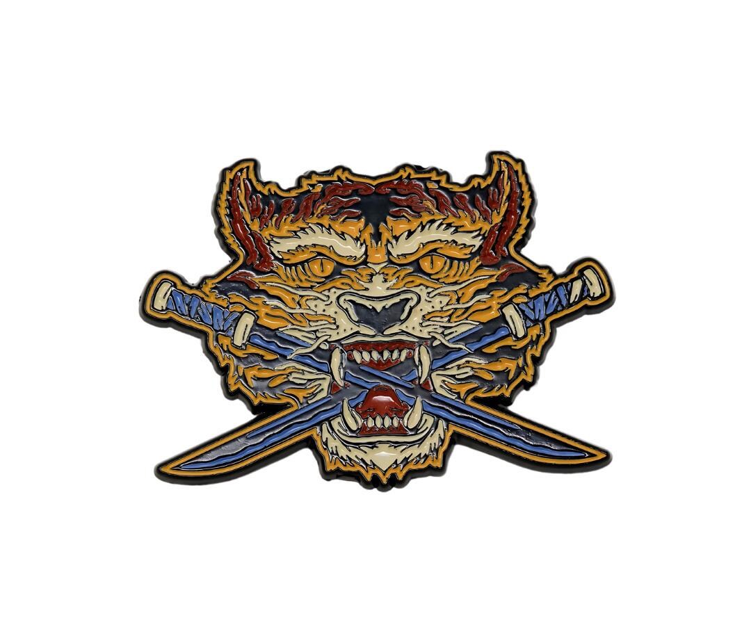 Soft Enamel Tiger Muay Thai Pin | Muay Thai Fighter Combat Sports ...