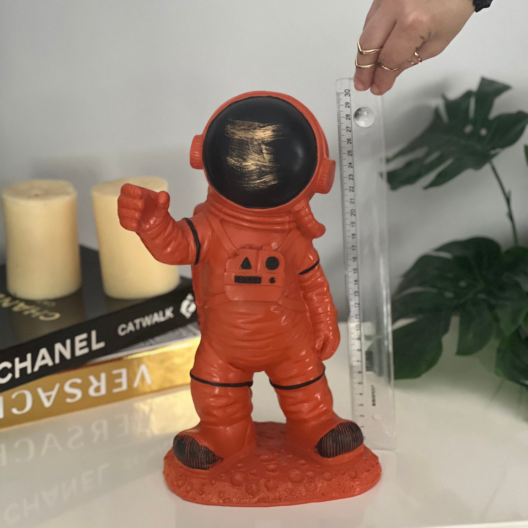 Black Astronaut Statue, Office Decor, Home Decor Spaceman, Nursery ...