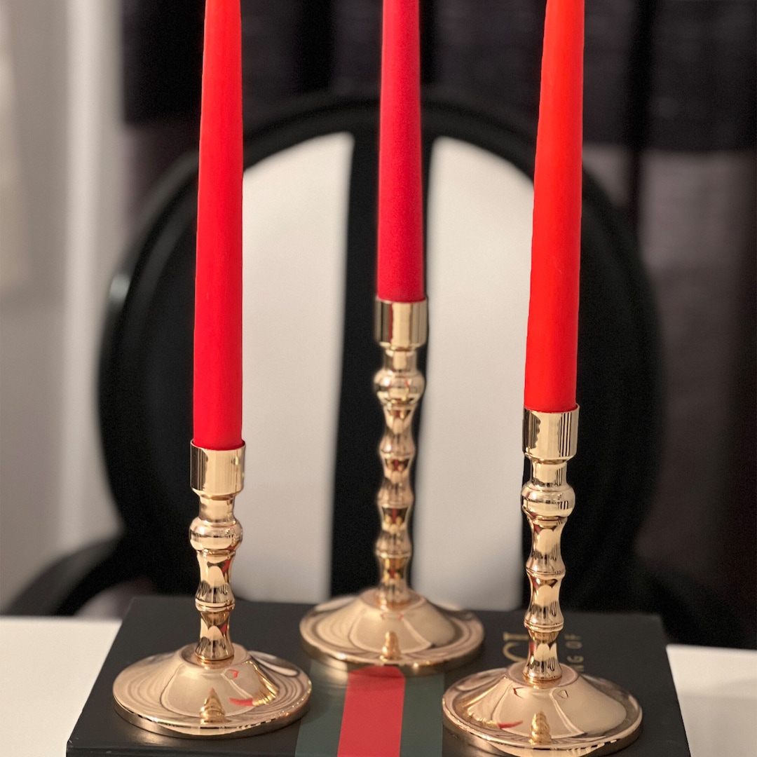 Candlestick Set,metal Candlestick, Modern Rustic Candlestick, 3 Piece ...