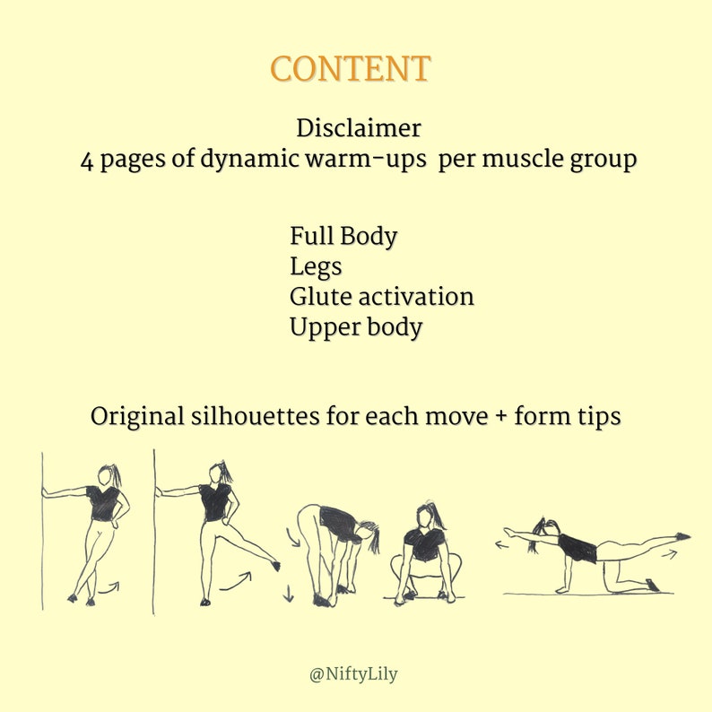 Stretches Bundle - Dynamic Stretches - Cool Down Stretches - Mobility ...