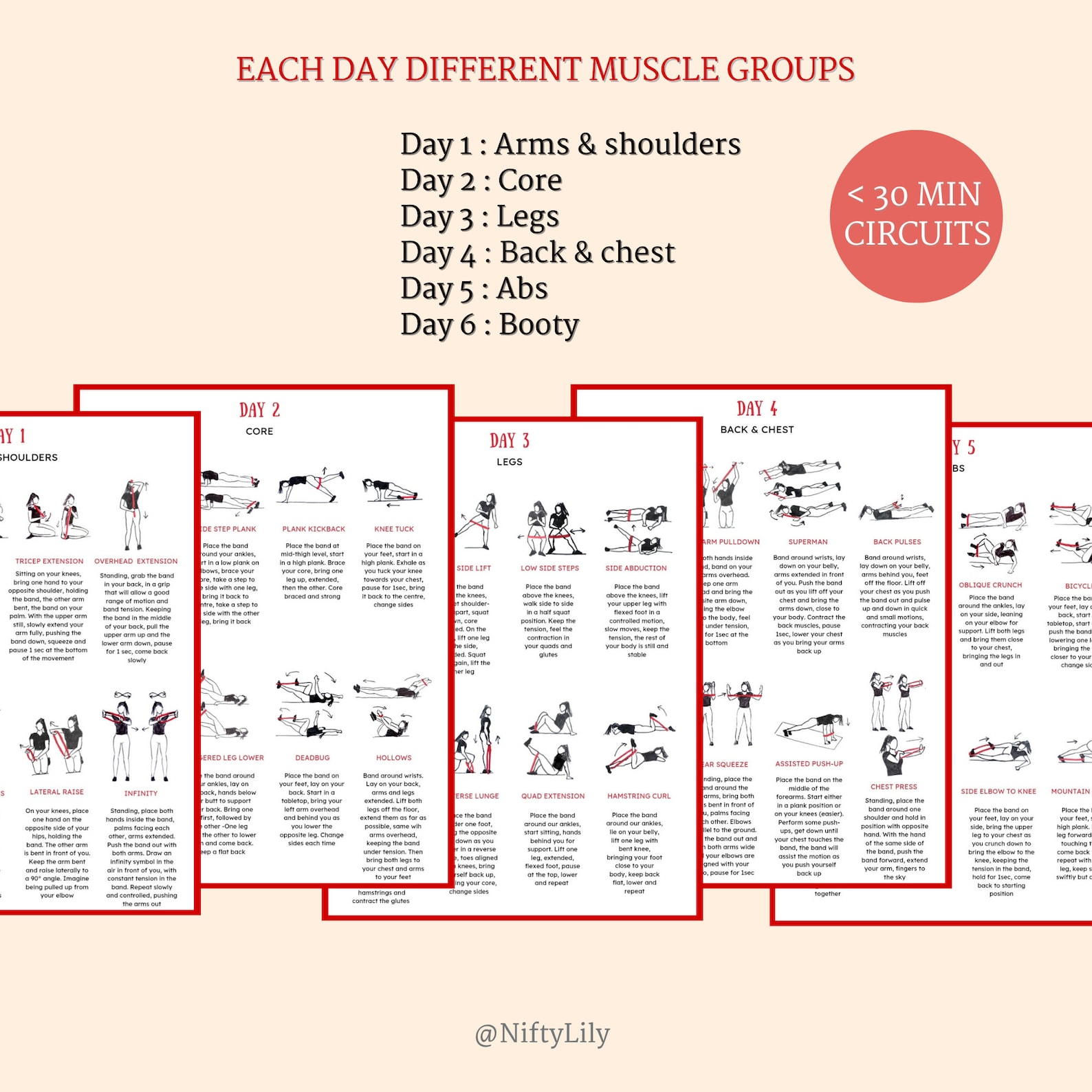 Resistance Band Circuits - Home Workouts - Bands Only - Strength ...
