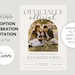 Adoption Day Invitation Template | Official Adoption Celebration Invite ...
