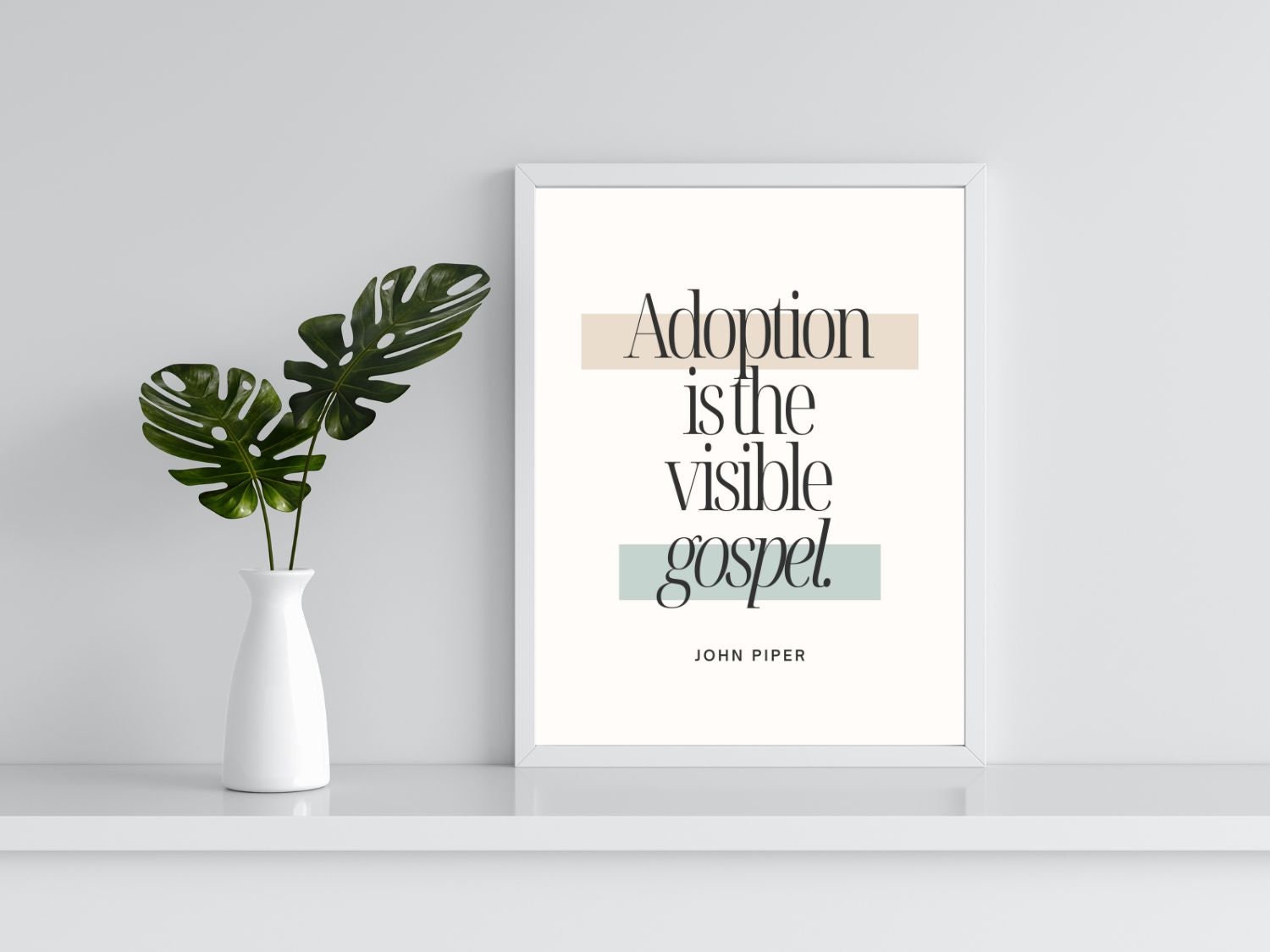 Adoption is the Gospel Printable Art | Christian Adoption Gift Print at ...