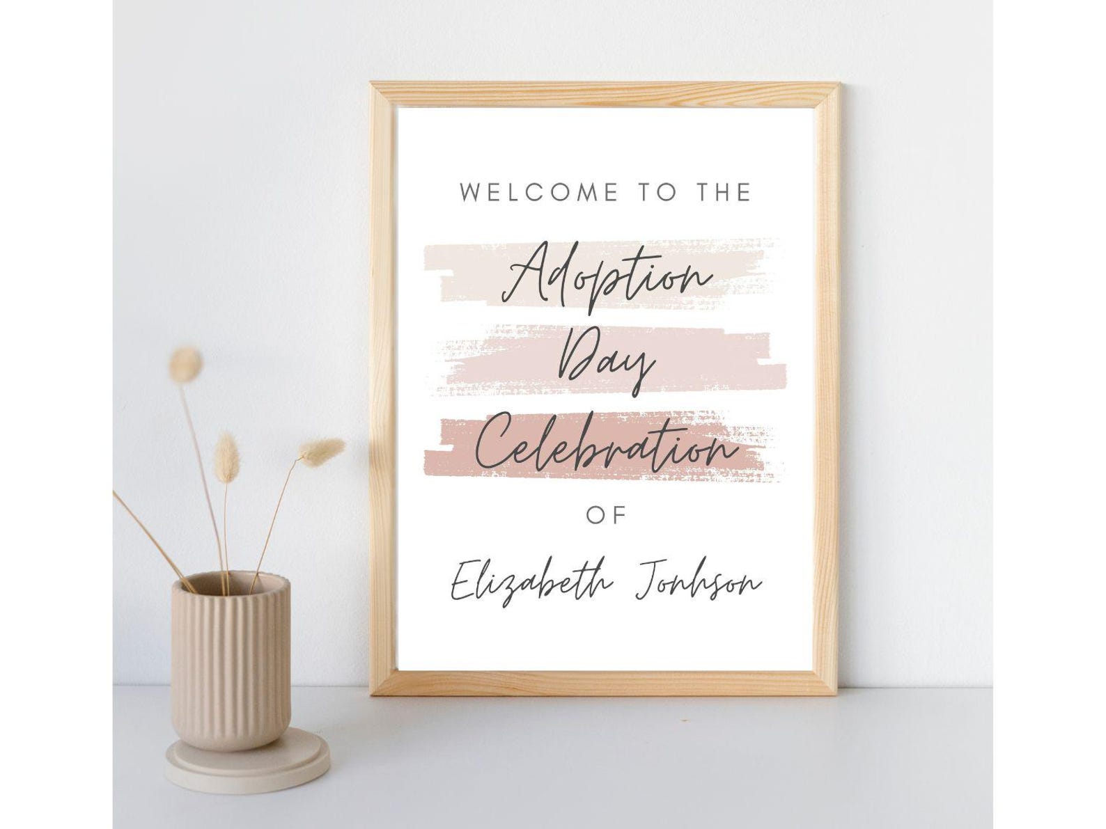 Adoption Day or Foster Care Adoption Sign Party Decor | Adoption Gift ...