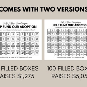 CUSTOMIZABLE Fill-a-box Fundraiser Tool Template for Canva | Editable ...